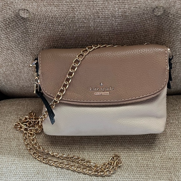 kate spade | Bags | Kate Spade Tan And Cream Crossbody Bag | Poshmark